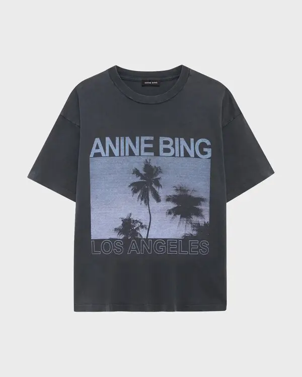 ANINE BING Cade Tee Palms Graphic T-shirt