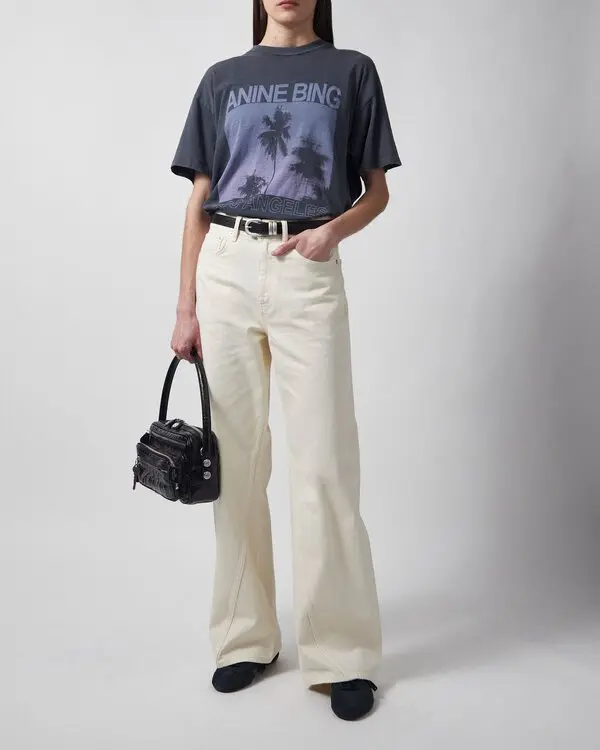 ANINE BING Cade Tee Palms Graphic T-shirt