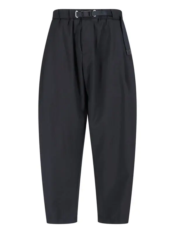 WHITE SAND Wide Leg Pants With Waistband