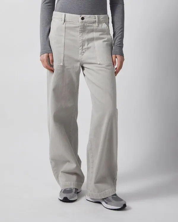 FRAME The Bow Cargo Jeans - Flax