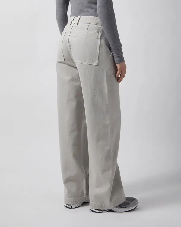 FRAME The Bow Cargo Jeans - Flax