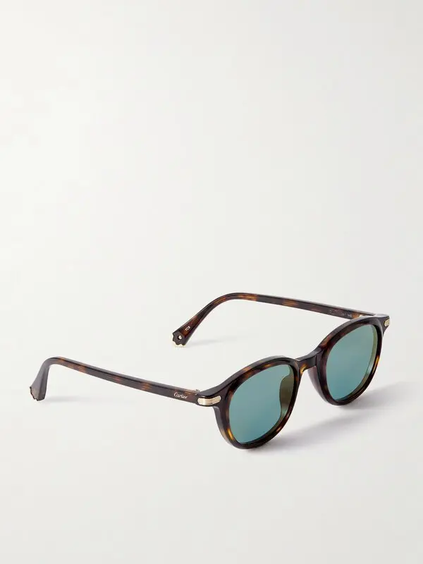 Cartier Round-frame Acetate Sunglasses
