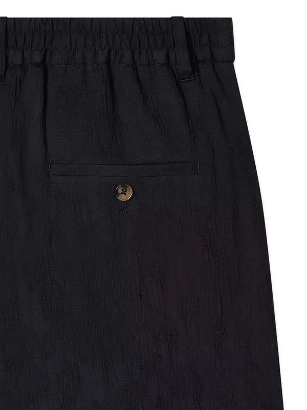 Paul Smith Seersucker Wide Leg Trousers - Blue