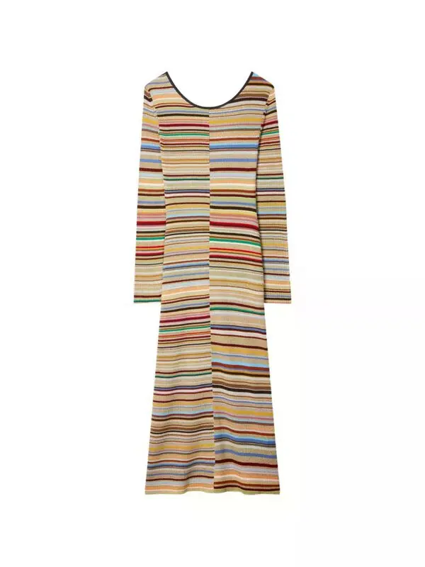 Paul Smith Signature Stripe Ribbed-knit Dress - Neutrals