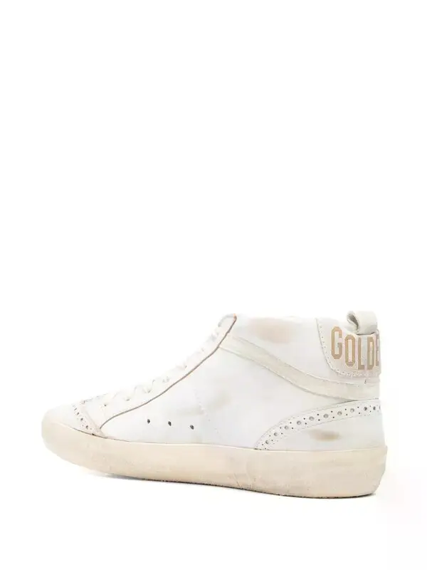 GOLDEN GOOSE Mid Star Lace-up Sneakers - Neutrals