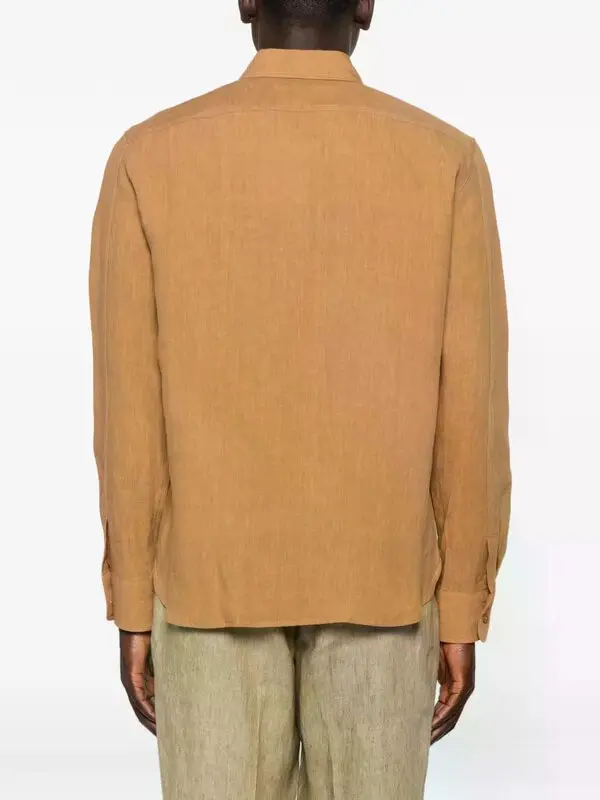 AMARANTO Chest-pockets Long-sleeve Shirt