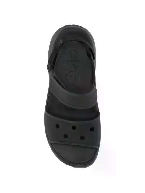 CROCS Soho Y-strap Platform Sandals - Black