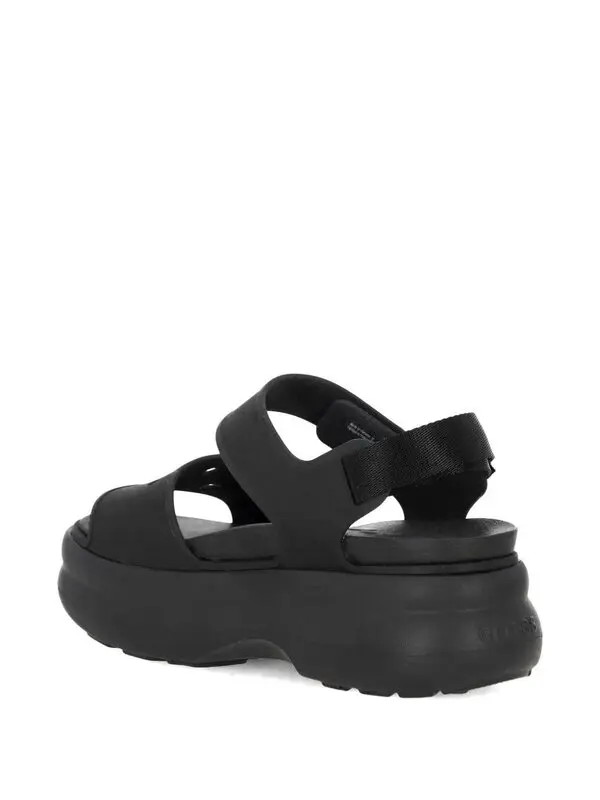 CROCS Soho Y-strap Platform Sandals - Black