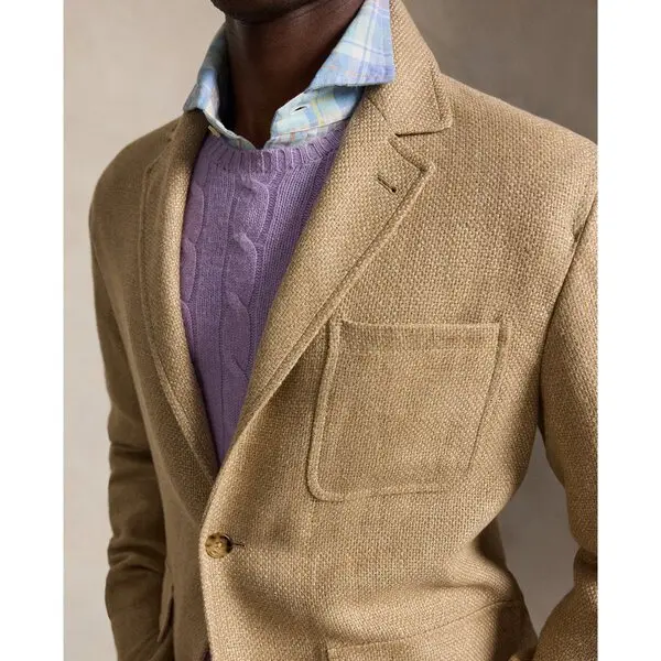 Ralph Lauren Tailored Fit Linen Hopsack Jacket