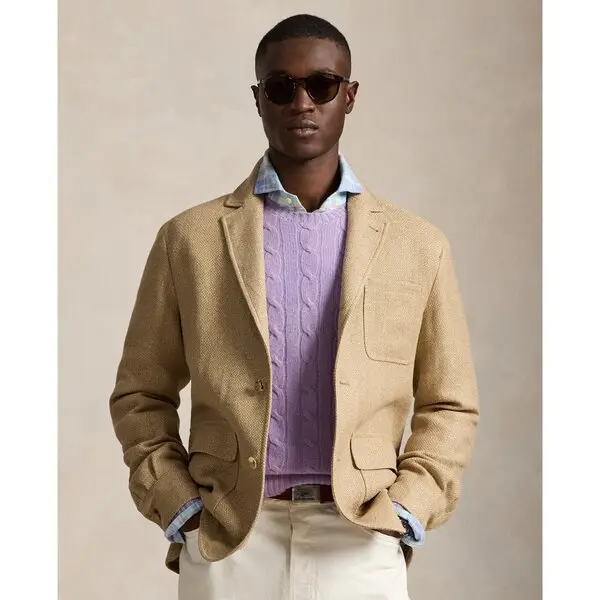Ralph Lauren Tailored Fit Linen Hopsack Jacket