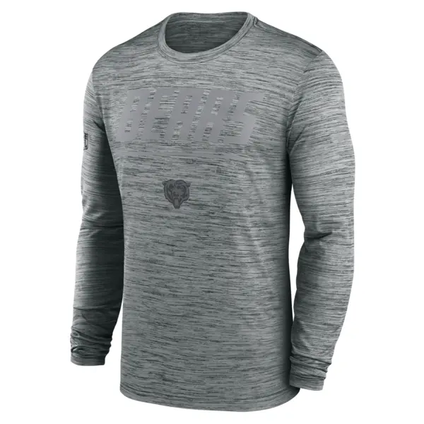 Nike Chicago Bears Long-sleeve Performance T-shirt - Grey