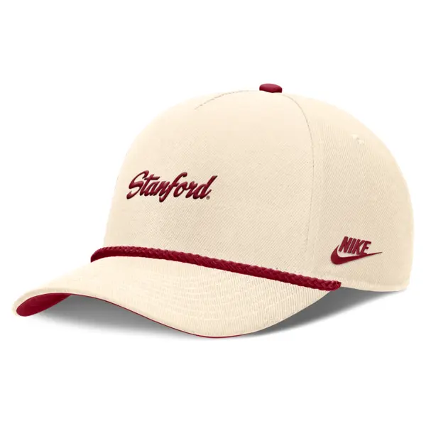 Nike Stanford Legacy Vintage Rope Rise College Adjustable Hat - White