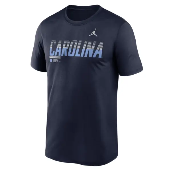 JORDAN North Carolina Sideline Legend Brand Dri-fit College T-shirt - Blue