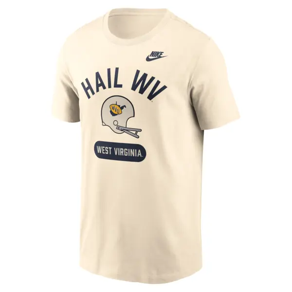 Nike West Virginia Legacy Arch Helmet College T-shirt - White
