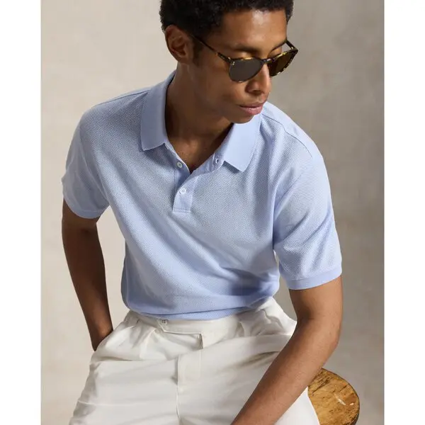 Ralph Lauren Pointelle Jersey Polo Shirt