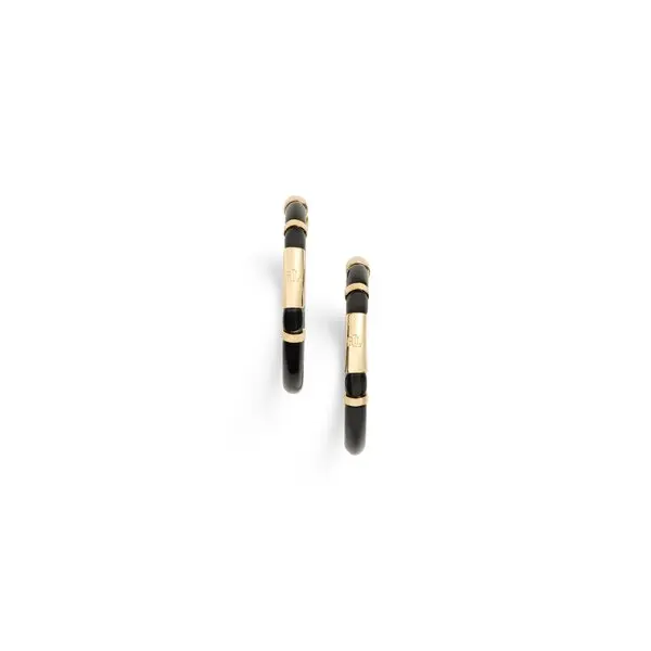 Ralph Lauren Logo Hoop Earrings
