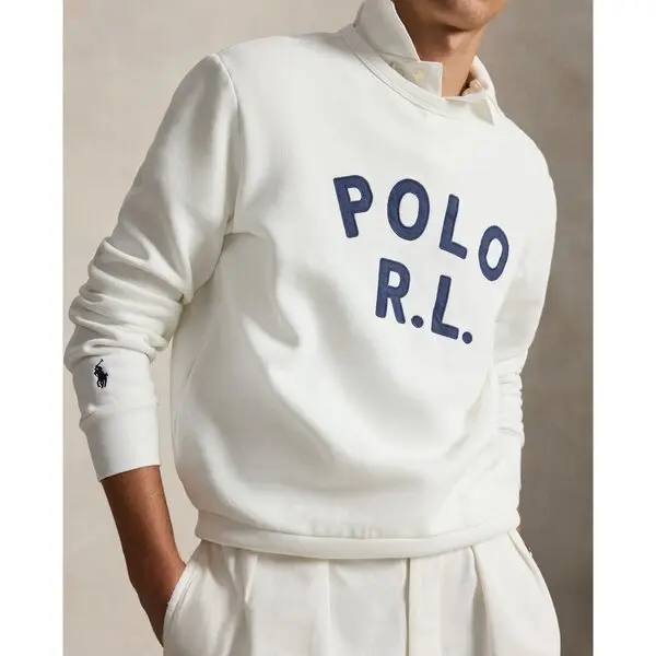 Ralph Lauren Logo Fleece Sweatshirt - White