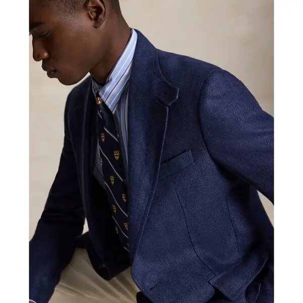 Ralph Lauren The Rl67 Summer Tweed Jacket - Navy