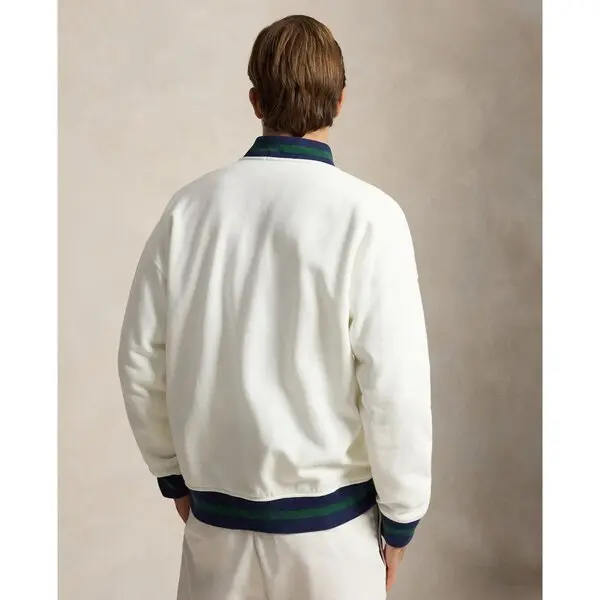 Ralph Lauren Relaxed Fit Fleece Baseball Jacket