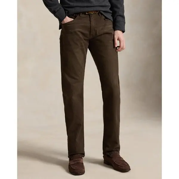 Ralph Lauren Hampton Straight Garment-dyed Jeans - Circuit Brown
