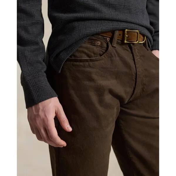 Ralph Lauren Hampton Straight Garment-dyed Jeans - Circuit Brown