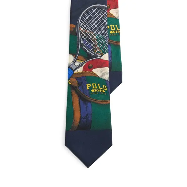 Ralph Lauren Tennis-print Neck Tie