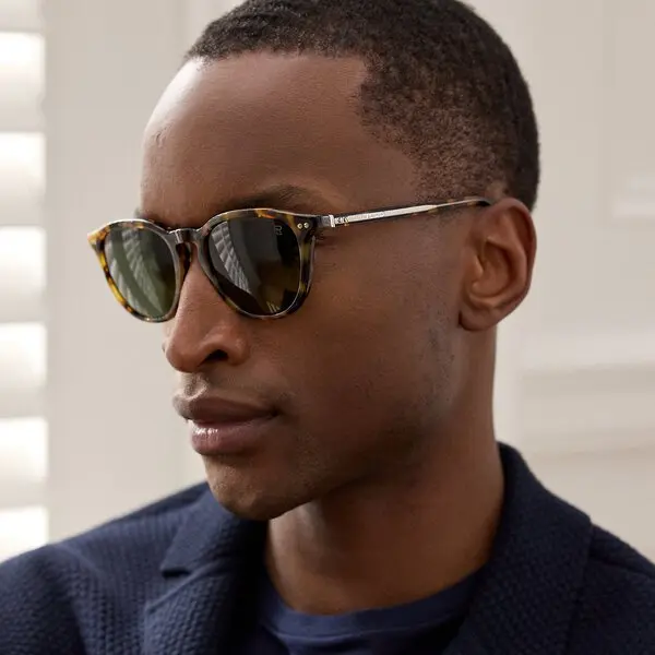 Ralph Lauren Automotive Round Sunglasses - Light Havana