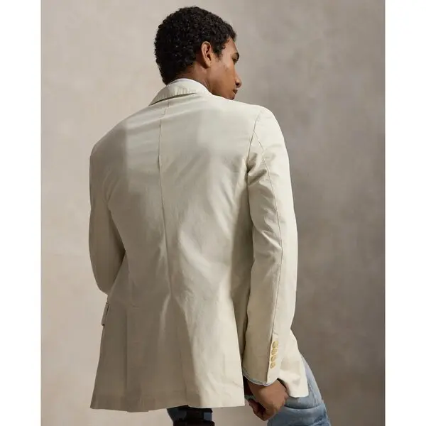 Ralph Lauren Polo Soft Tailored Fit Double Breasted Cotton Poplin Jacket