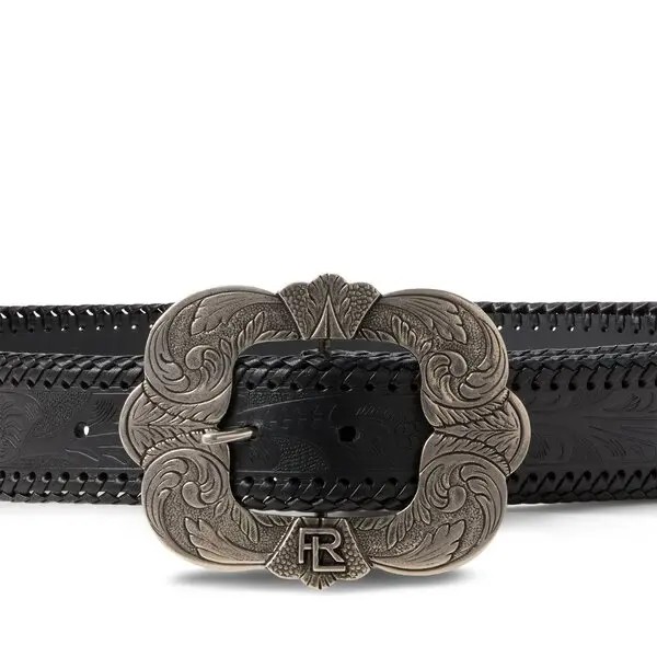 Ralph Lauren Tooled-buckle Embossed Vachetta Belt