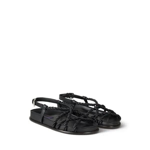 Ralph Lauren Nolen Lambskin Rope Sandal