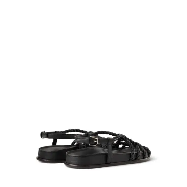 Ralph Lauren Nolen Lambskin Rope Sandal