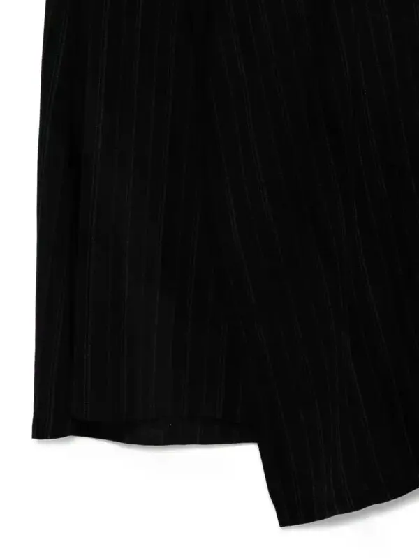 Y’s Pinstriped Asymmetric Skirt