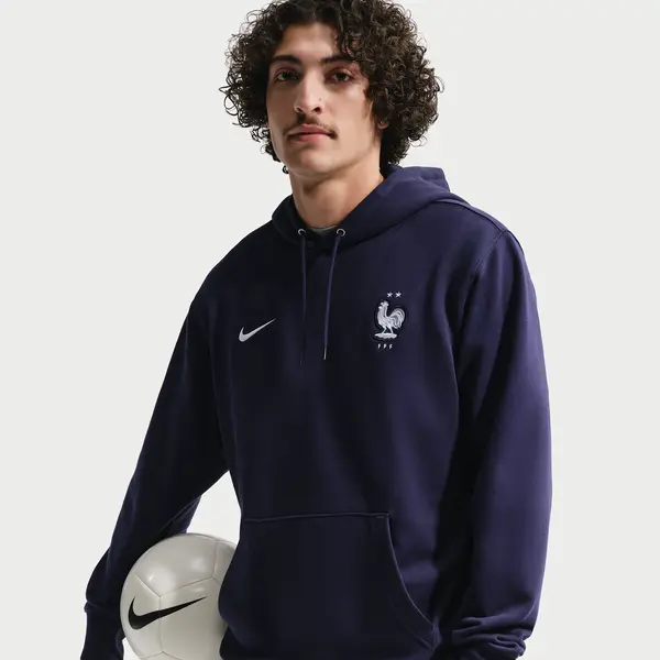 Nike French Terry Pullover Hoodie - Blue