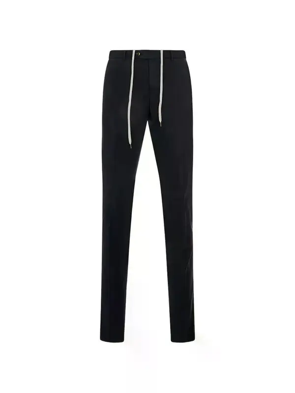PT TORINO Drawstring-waistband Trousers - Blue