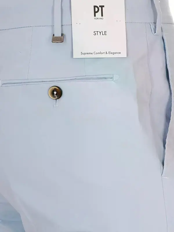 PT TORINO Pressed-crease Trousers - Blue