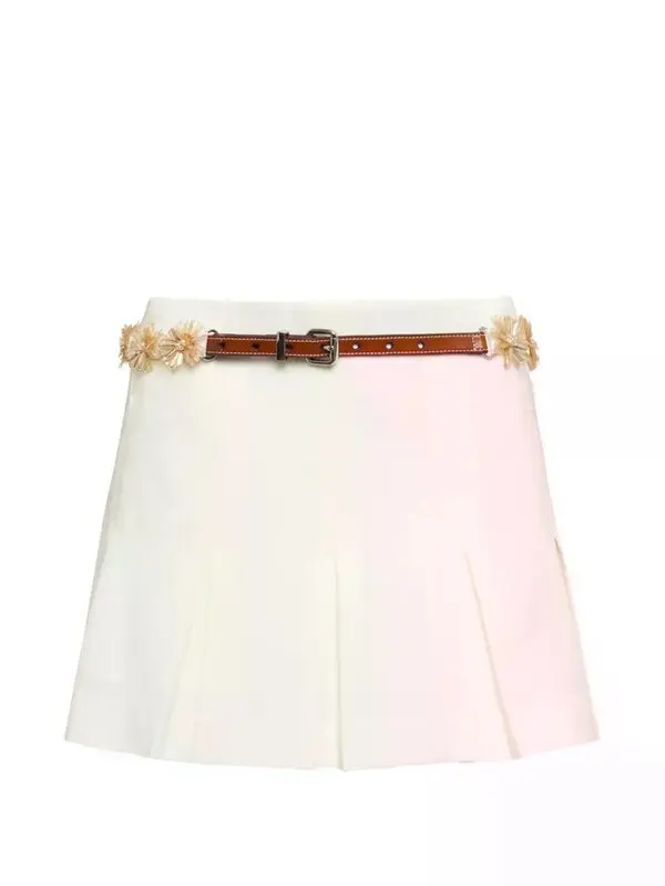 Cinq À Sept Sunflare Aanya Mini Skort - White