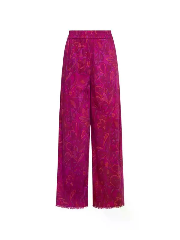 Cinq À Sept Ibbie Paisley-bloom Trousers - Pink