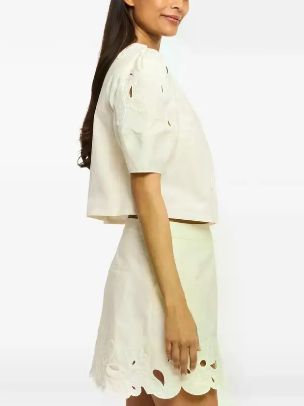 Cinq À Sept Paisley Embroidered Blouse - Neutrals
