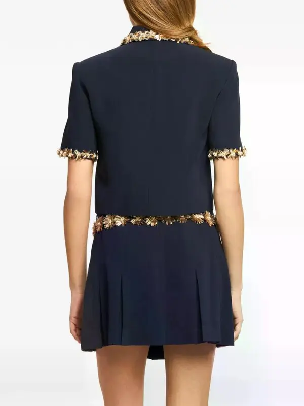 Cinq À Sept Sunflare Aanya Cropped Jacket - Blue