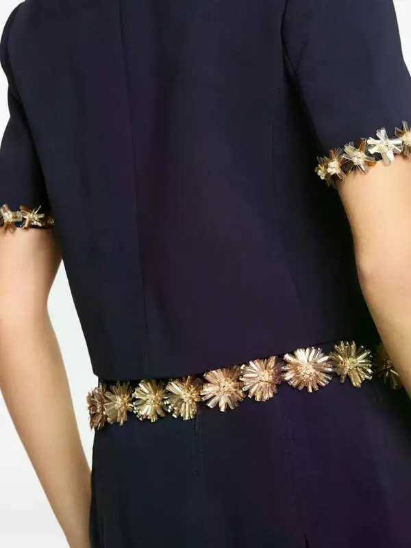 Cinq À Sept Sunflare Aanya Cropped Jacket - Blue