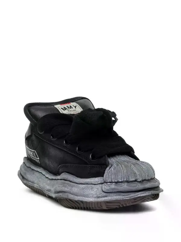 Mihara Yasuhiro Blakey Distorted-sole Trainers - Black