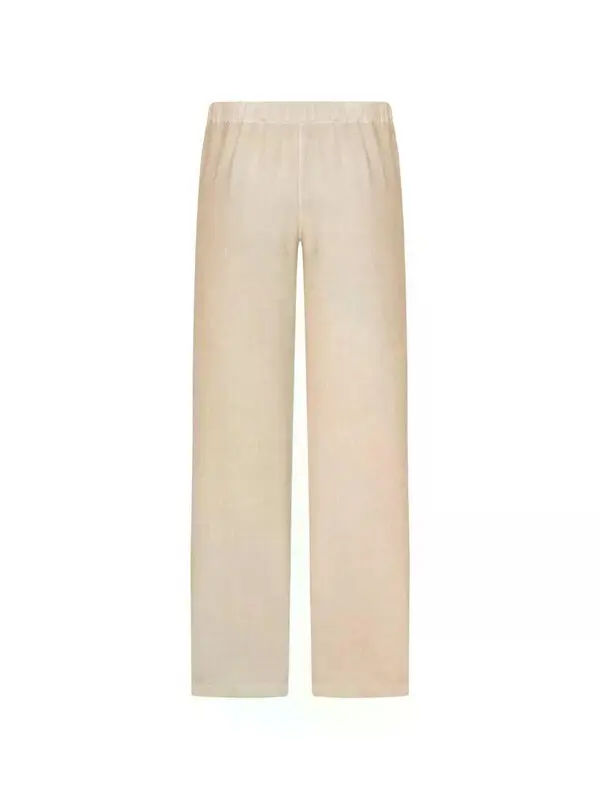 120% Lino Wide-leg Linen Trousers - Neutrals
