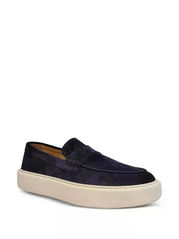 HENDERSON BARACCO Suede Slip-on Loafers - Blue