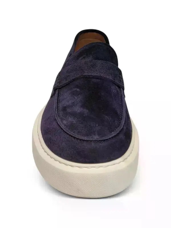 HENDERSON BARACCO Suede Slip-on Loafers - Blue