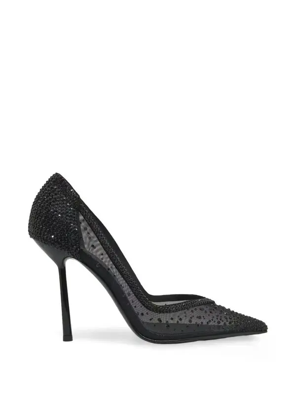 LE SILLA Crystal-embellished Mesh Heeled Pumps