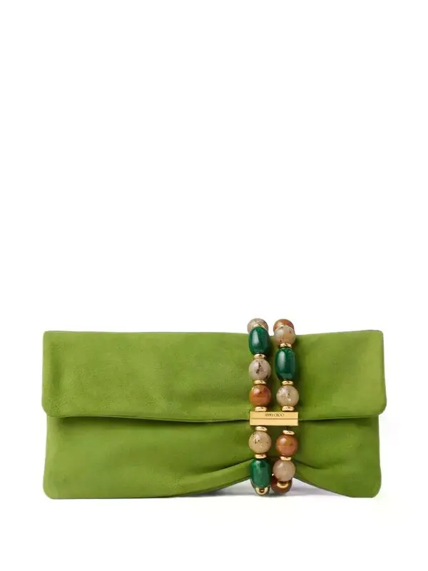 JIMMY CHOO Zandra Clutch Bag - Green