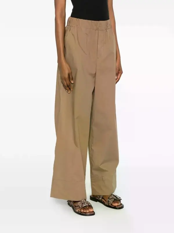 SUSANNE BOMMER Elasticated-waistband Wide-leg Trousers