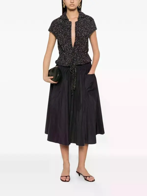SUSANNE BOMMER Metallic-effect Top