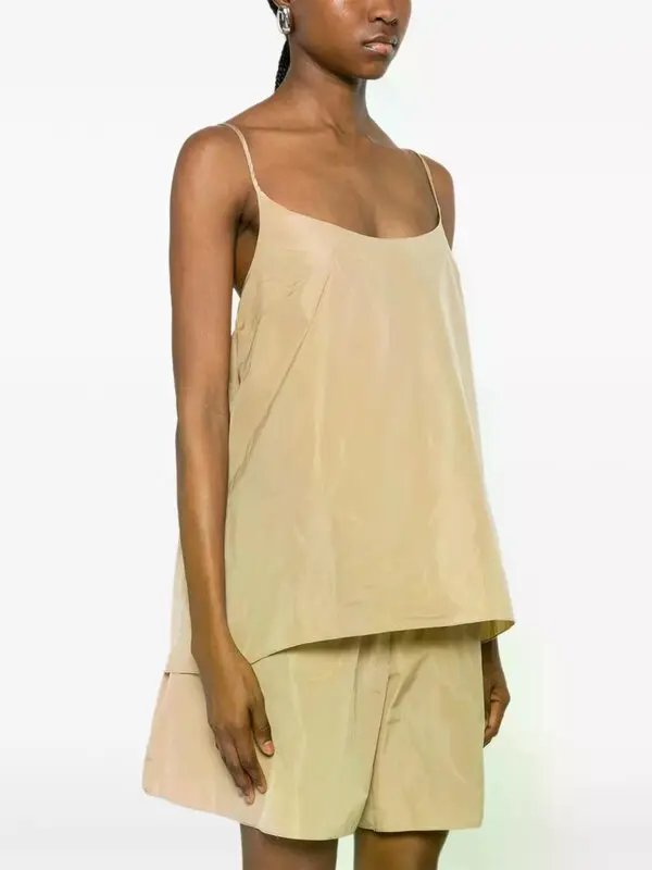 SUSANNE BOMMER Cross-back Top - Brown
