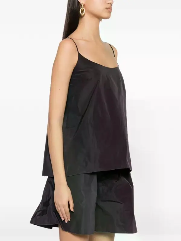 SUSANNE BOMMER Spaghetti Strap Top With Cross-back Detail - Purple